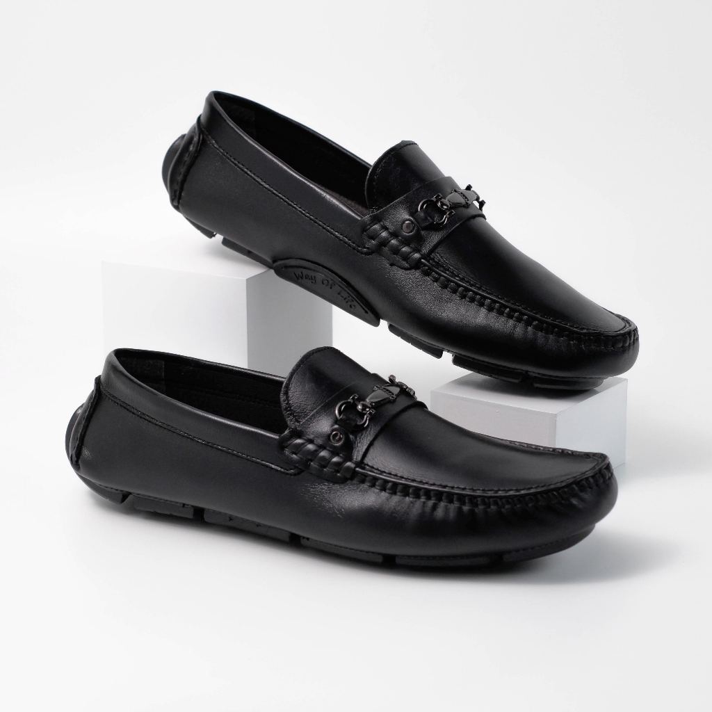 Jual Chalief Shoes CH03 - Sepatu Pria Kulit Microfiber Moccasin Slip On ...