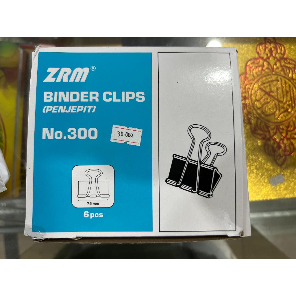 Jual Binder Clip Nomor 300 Merk ZRM Penjepit Kertas Besar Jepitan ...