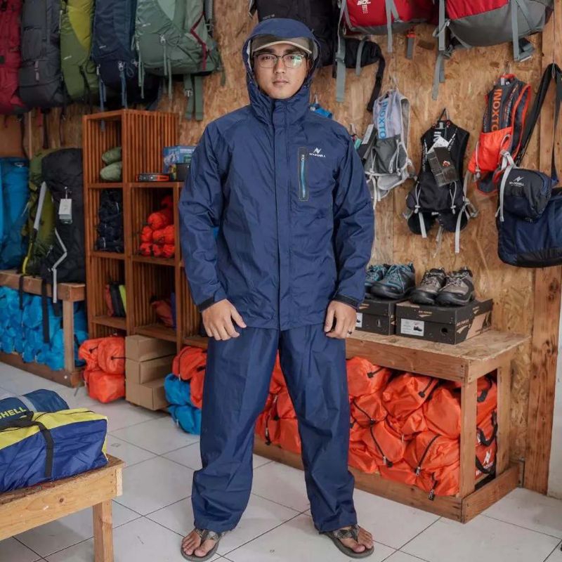 Jual Jas hujan Ultralight slot Daypack Wildshell Sentani Goretex Full ...