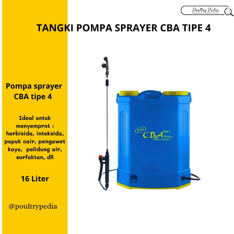 Jual Tangki Sprayer Elektrik CBA Alat Semprot Pertanian Hama Elektrik ...