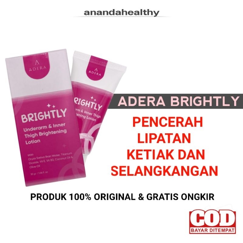 Jual Brightly Adera Underarm pemutih lipatan hitam ketiak dan area ...