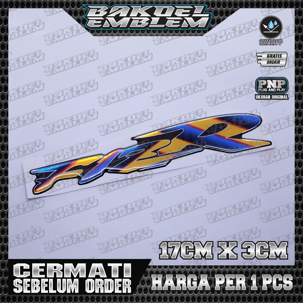 Jual Emblem yamaha f1zr / emblem timbul yamaha f1zr / emblem titanium ...
