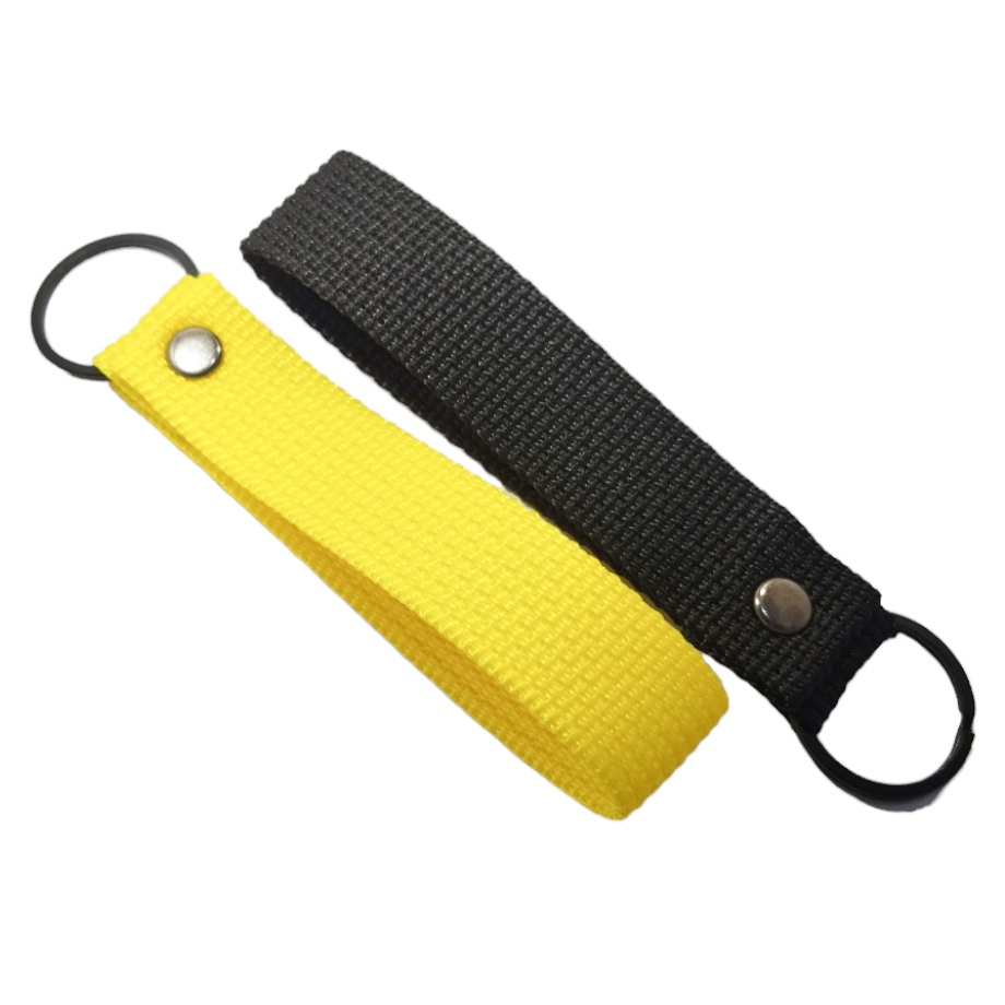 Jual GANTUNGAN KUNCI WEBBING SIMPLE MINIMALIS WEBBING HITAM KUNING WKLD ...