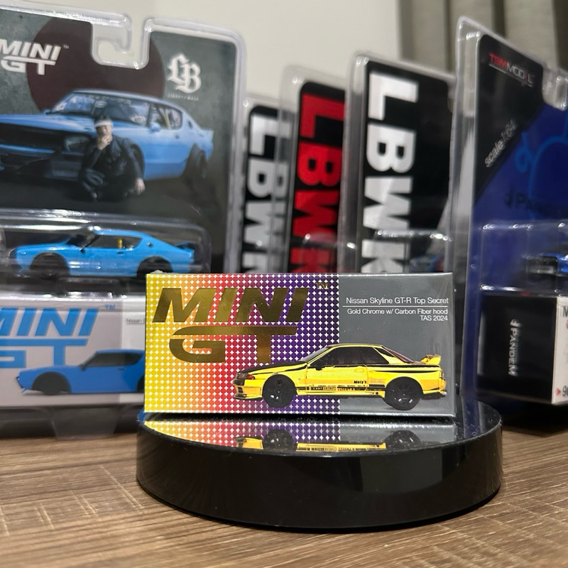 Jual Mini GT 671 Nissan Skyline R32 Top Secret Gold Chrome Carbon TAS ...