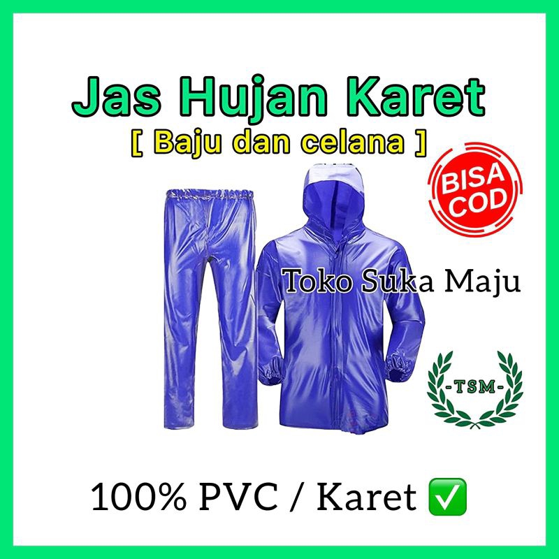 Jual JAS HUJAN KARET TEBAL (original produk) / JAS HUJAN NELAYAN / JAS ...