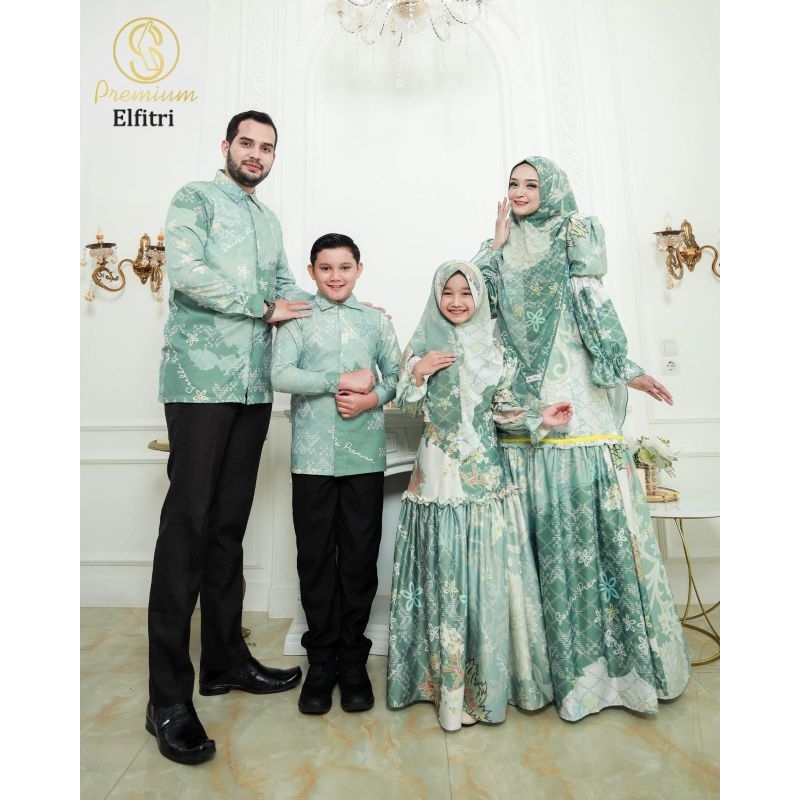 Jual El Fitri Sarimbit by Soekha Premium Gamis Set Armany Silk | Shopee ...