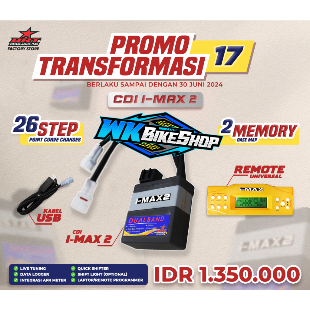 Jual CDI BRT IMAX 2 26 STEP / 52 SUPER / 52 SUPER PRO SHOGUN 110 / SHOGUN 125 / MEGA PRO OLD ...