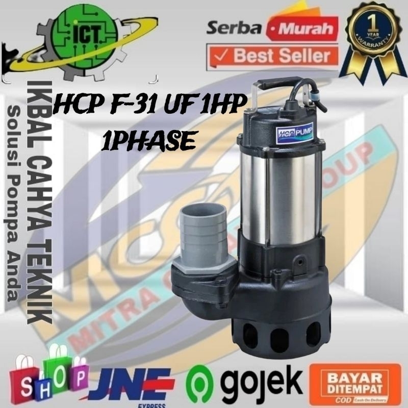 Jual Pompa Celup Air Kotor Swage Pump Automatic HCP F-31 UF 1HP 1PHASE ...