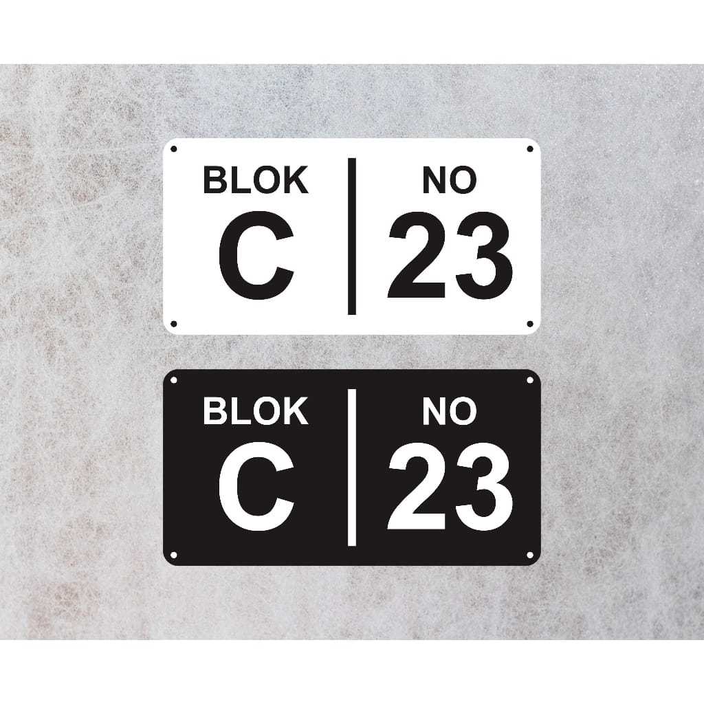 Jual Custom Nomor Rumah Panjang UV Print | Nomor Rumah Akrilik | Shopee ...