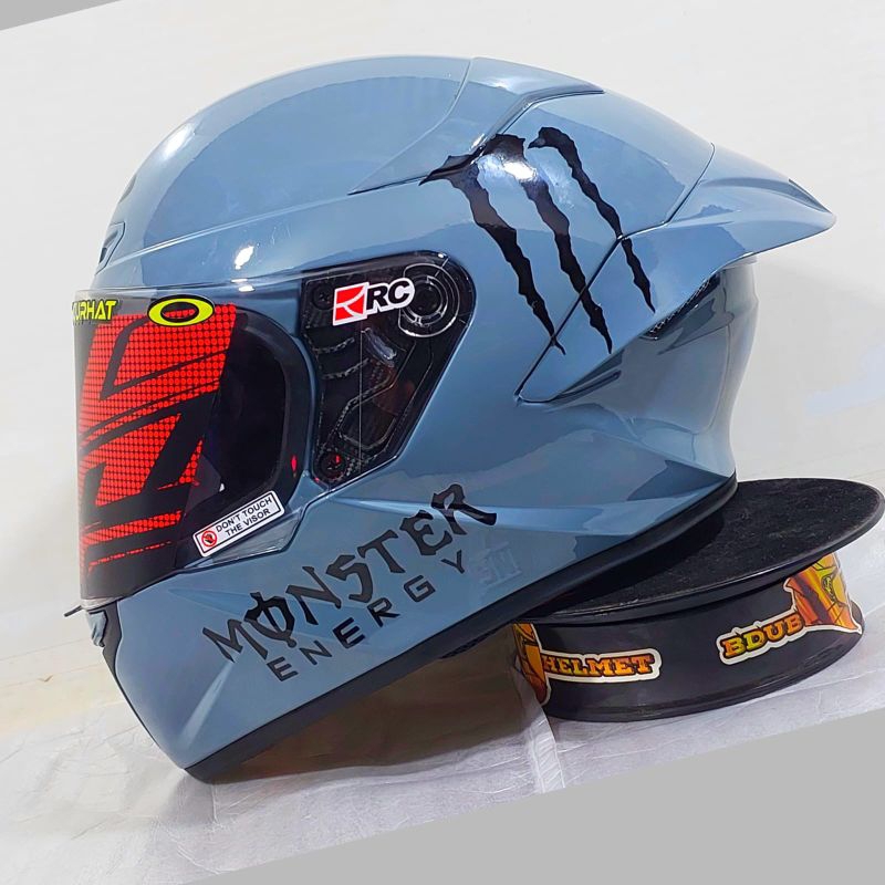Jual Helm TT course full face TTC mla monster paket ganteng | Shopee ...