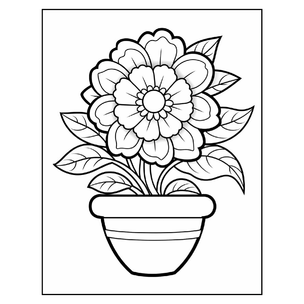 Jual LEMBAR SKETSA MEWARNAI BUNGA / MAINAN EDUKSI MENGASAH KREATIVITAS ...