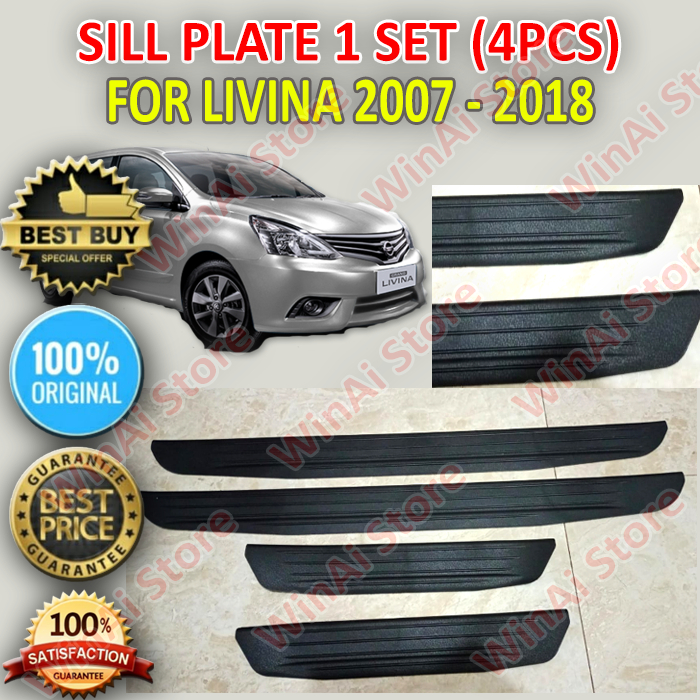 Jual SILL PLATE MOBIL LIVINA HITAM TAHUN 2007 SAMPAI 2018 LEM 3MM ...