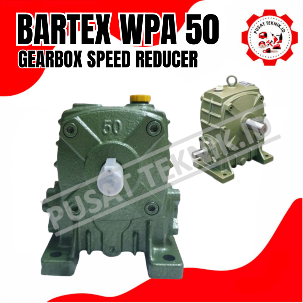 Jual GEARBOX SPEED REDUCER BARTEX WPA 50 RATIO 1 : 10 SAMPAI 1 : 60 | Shopee Indonesia