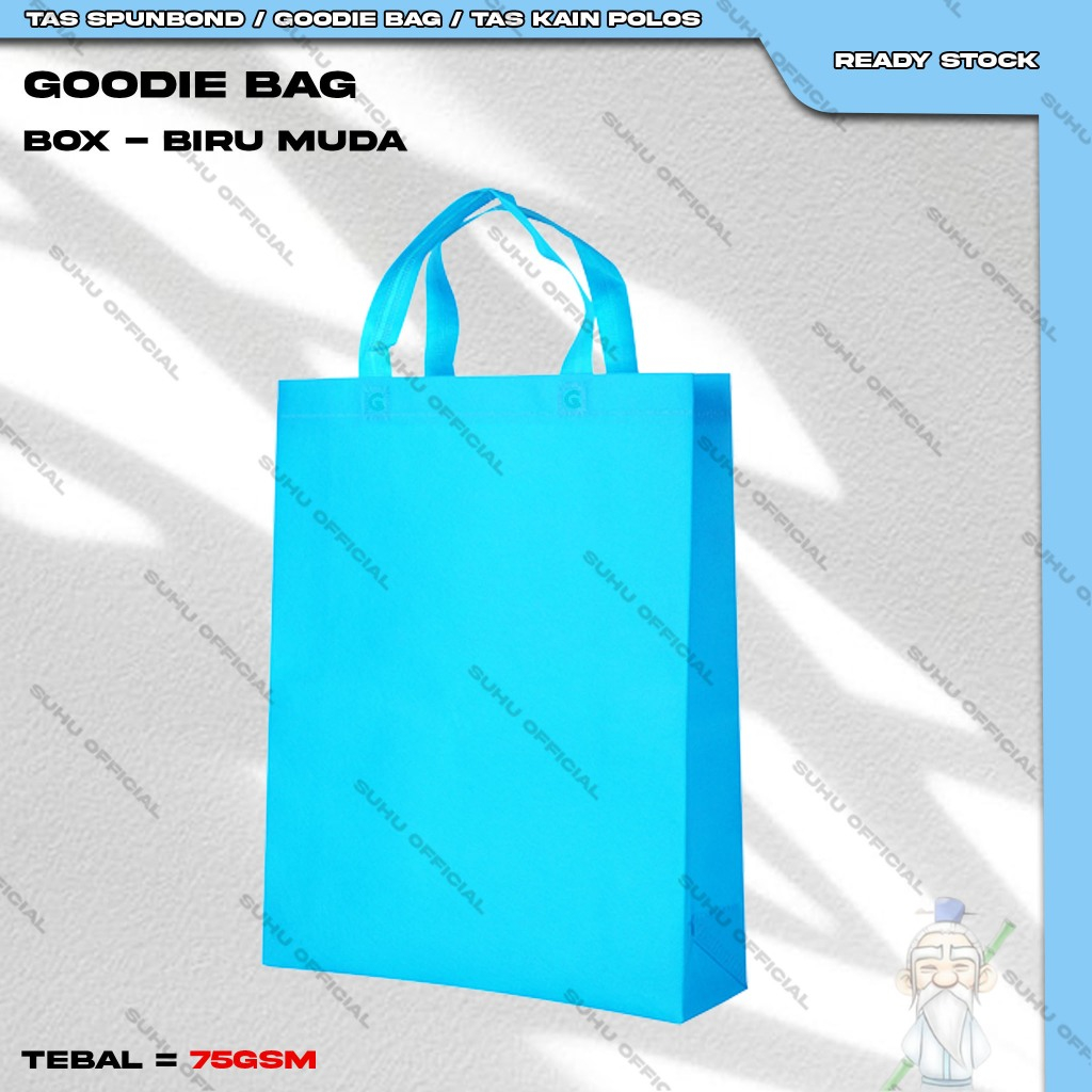 Jual Goodie Bag Tas Belanja Spunbond HBPA Kotak Box Ukuran 25x35x10 ...
