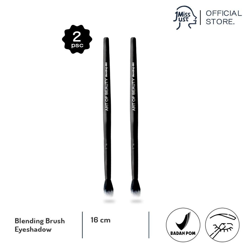 Jual Just Miss Kuas Eyeshadow COMBO 2 Pcs Blending Brush Makeup Peratan ...