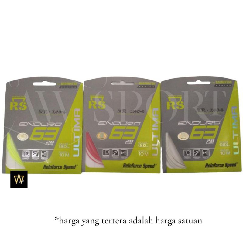 Jual Senar Badminton RS Enduro 63 ULTIMA / Senar Bulutangkis ...