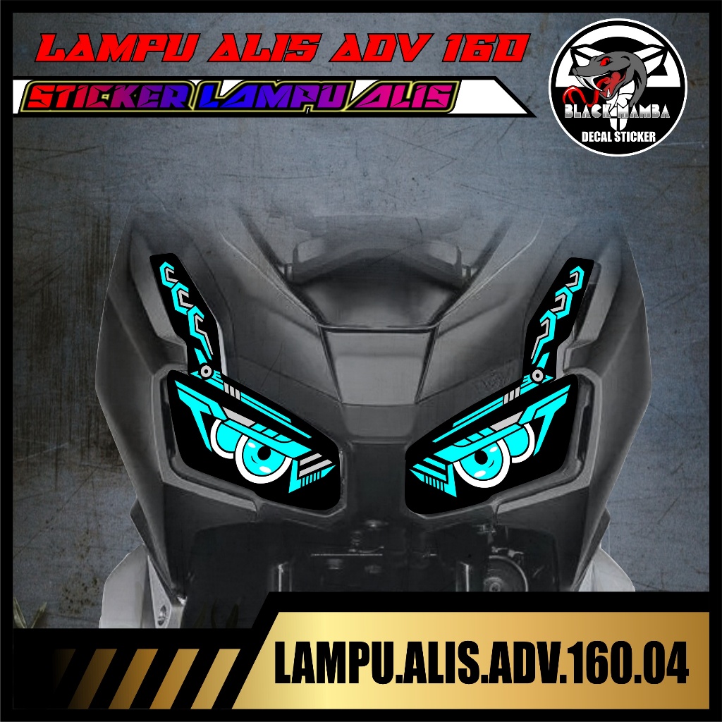 Jual STICKER LAMPU ADV 160 STRIPING DECAL LAMPU ALIS ADV 160 04 ...