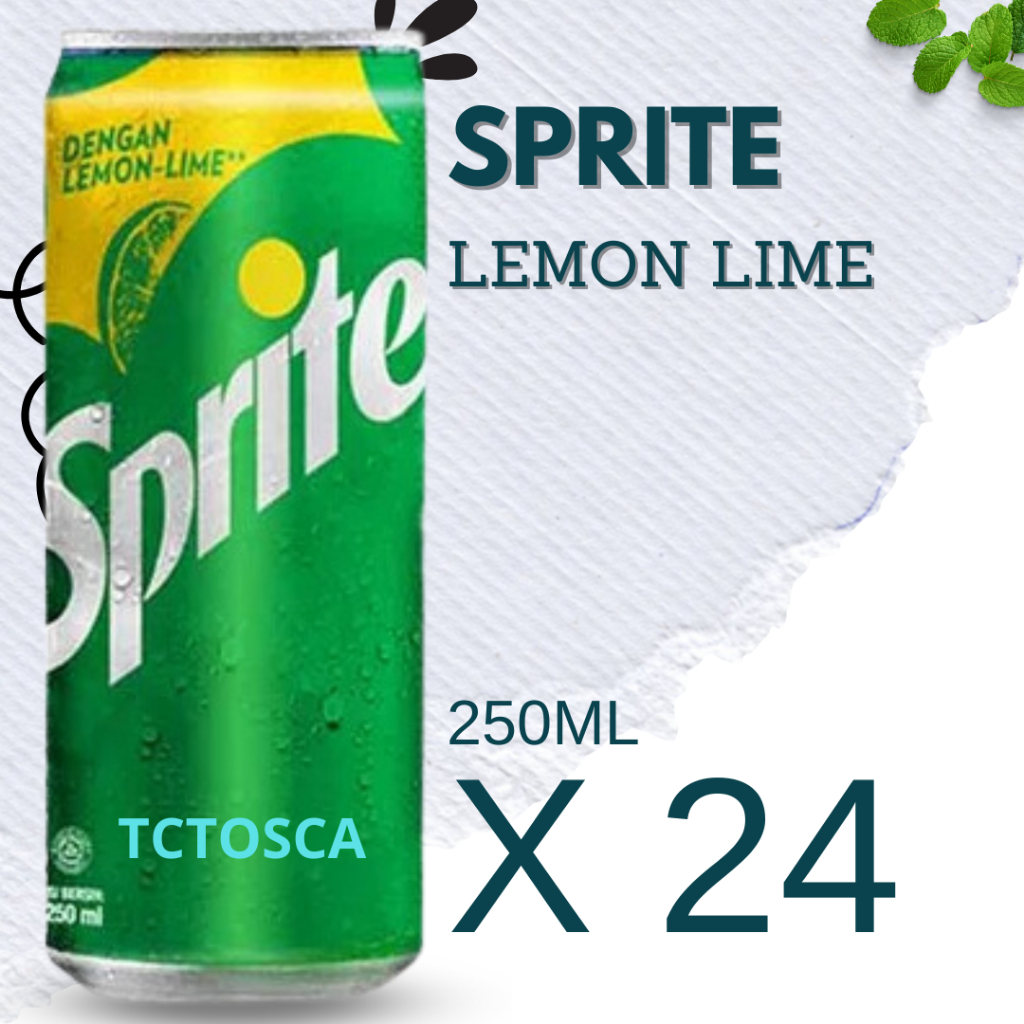 Jual Sprite Kaleng | Sprite Can Rasa Lemon 250 ML 1 Karton Isi 24 Pcs ...