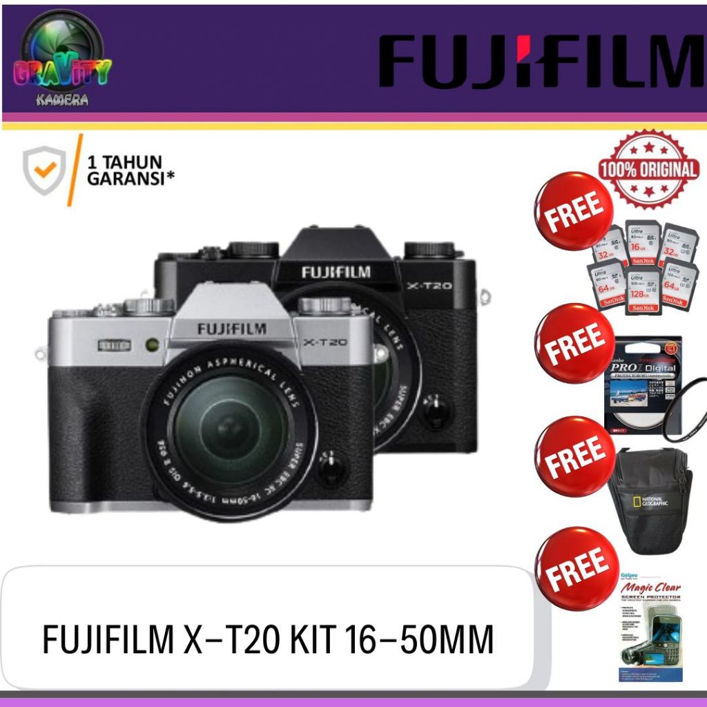 Jual FUJIFILM XT-20 KIT XC 15-45MM / FUJIFILM XT20 KIT XC 15-45MM ...