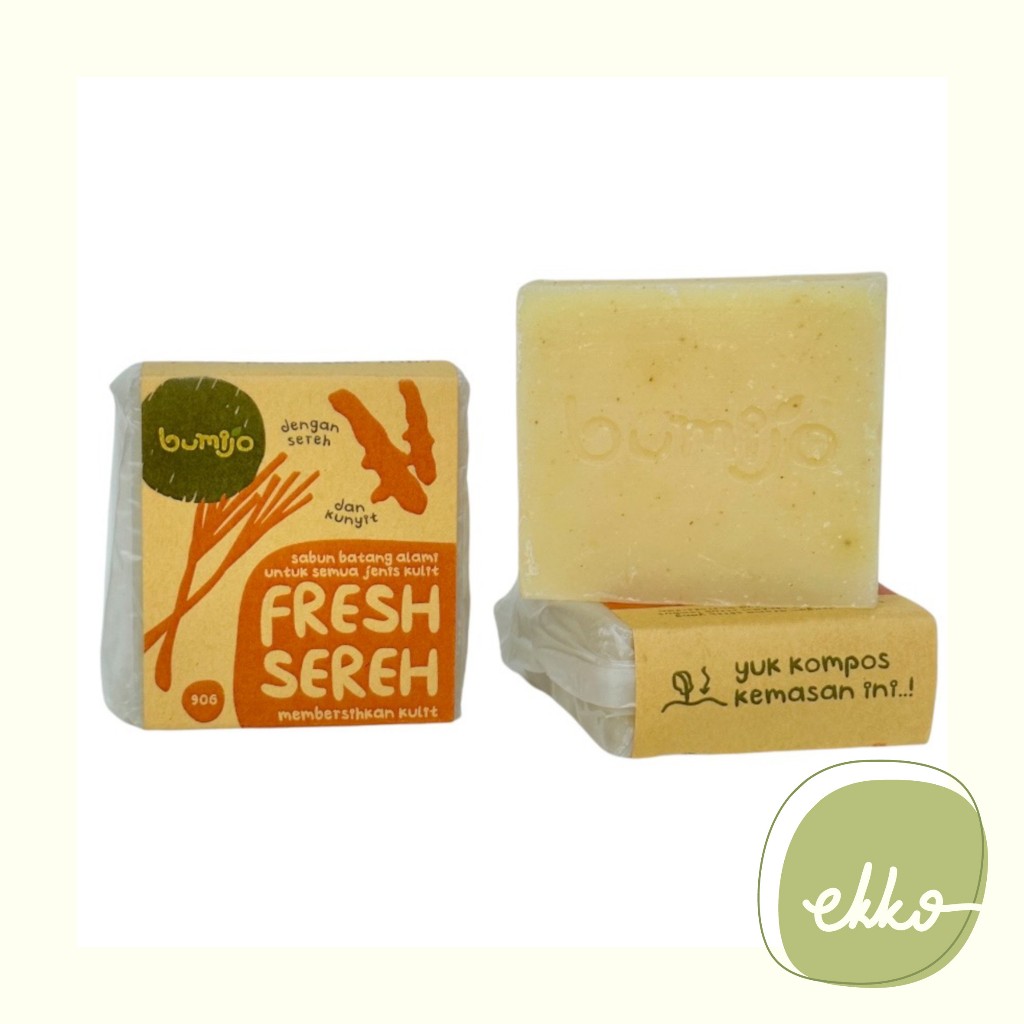 Jual Fresh Sereh Soap Bar by BUMIJO (Sabun Lemongrass Batang Alami ...