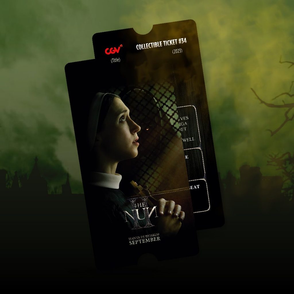Jual Collectible Ticket The Nun 2 Valak Card Official CGV | Shopee ...
