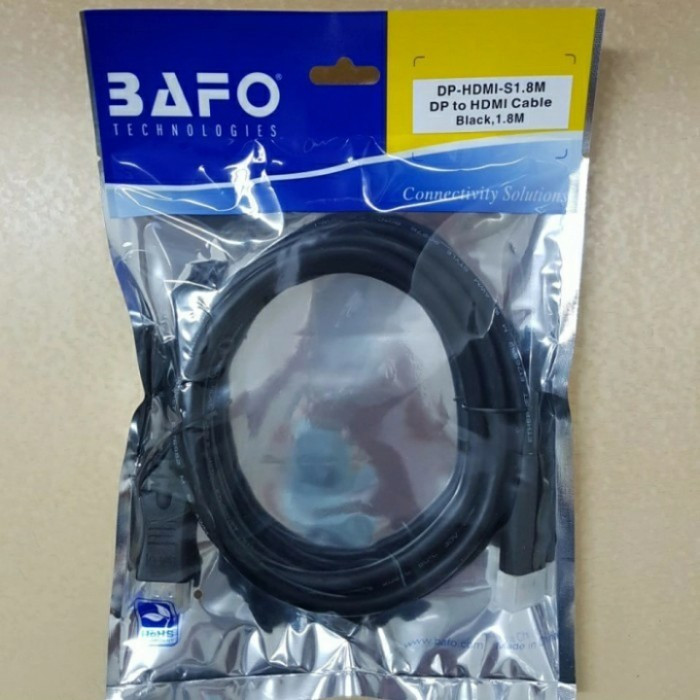 Jual Bafo Kabel DisplayPort To Hdmi 1,8 Meter - Cable Dp To Hdmi ...