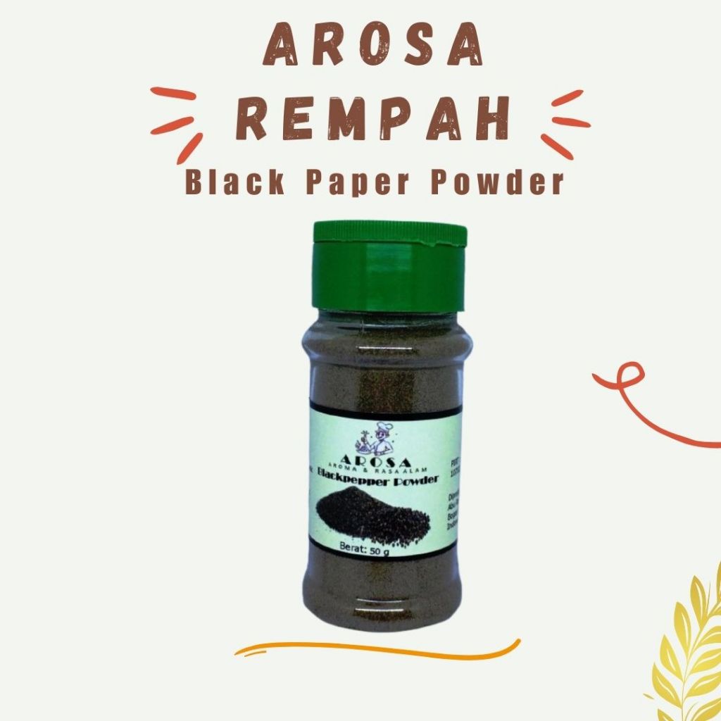 Jual Lada Hitam bubuk 50g Blackpepper Powder | Shopee Indonesia