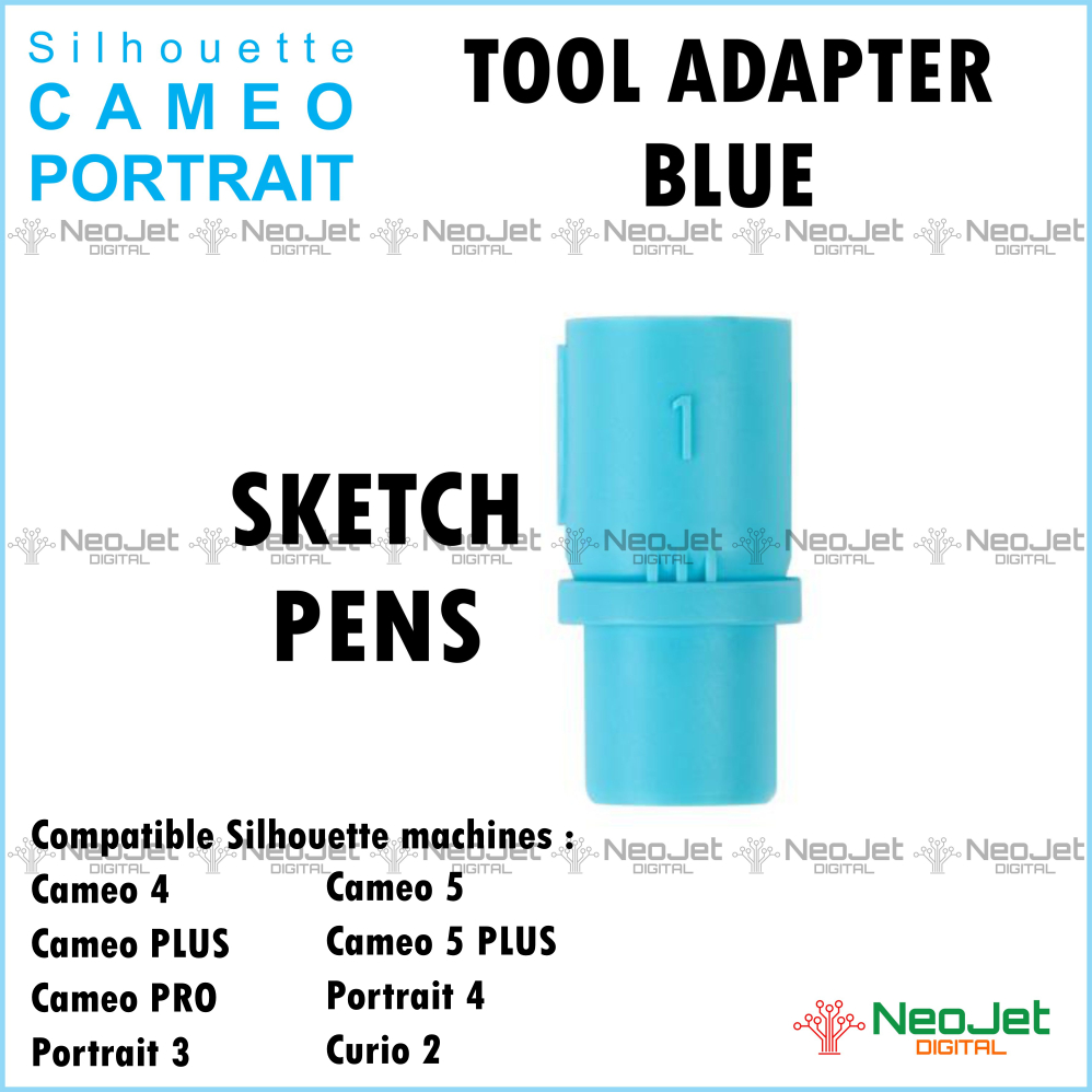 Jual Tool Adapter Blue Biru Silhouette Cameo 4 Plus Pro Portrait 3 ...