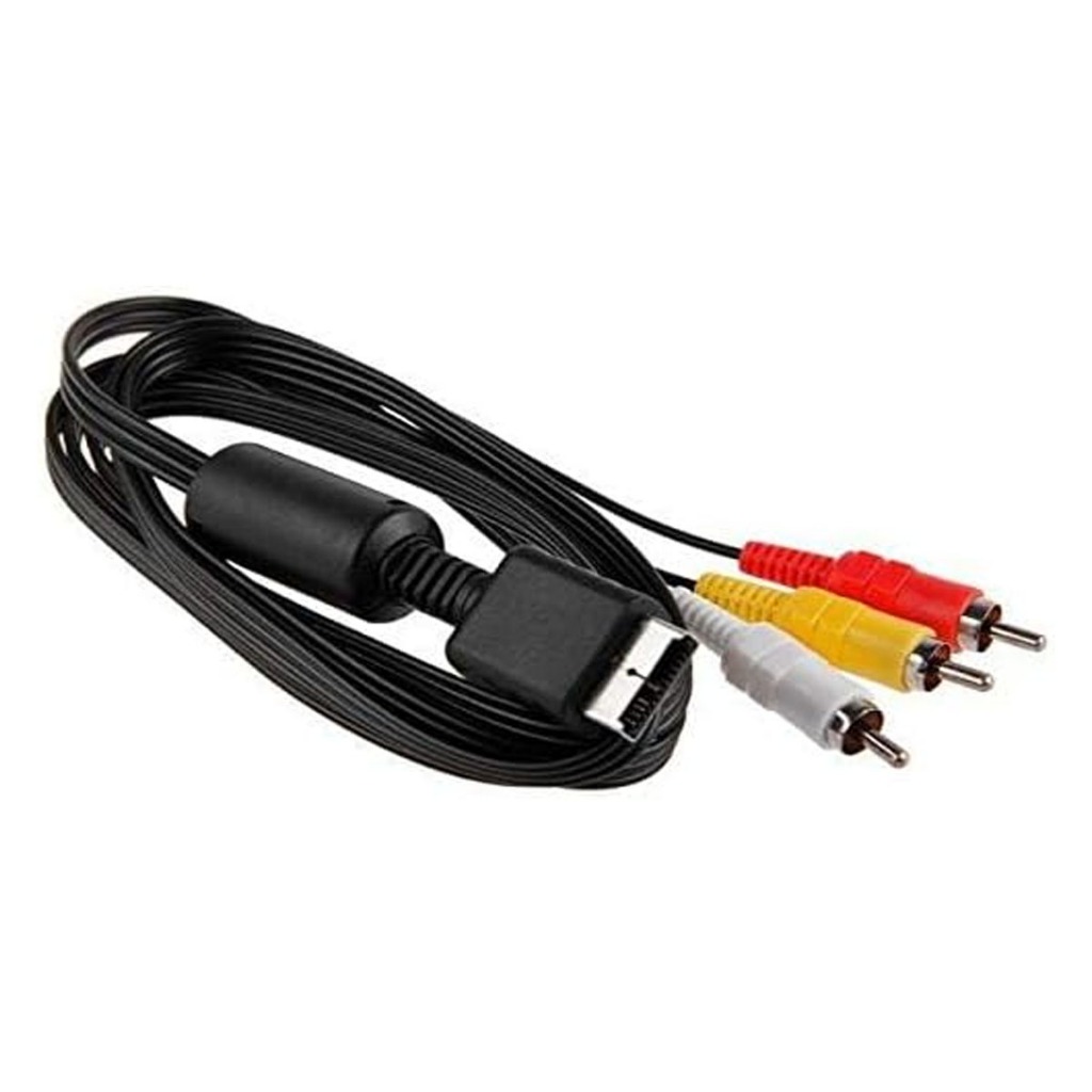 Jual Kabel AV RCA Audio Cable Playstation PS1 / PS2 / PS3 Panjang 1.8 ...