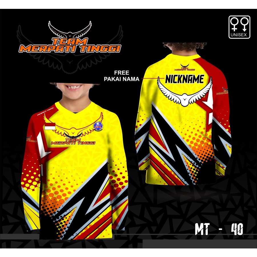 Jual Jersey anak kaos merpati balab kolong baju team merpati lengan ...
