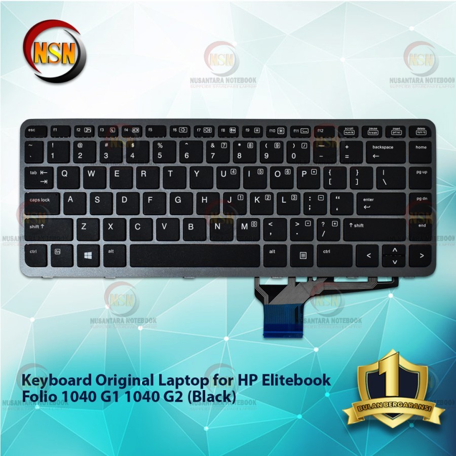 Jual Keyboard HP Elitebook Folio 1040 G1 1040 G2 No Backlight | Shopee ...