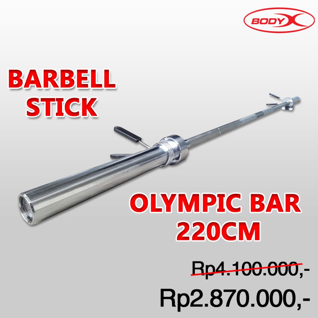 Jual Stick barbell - BodyX Olympic bar 220 CM | Shopee Indonesia