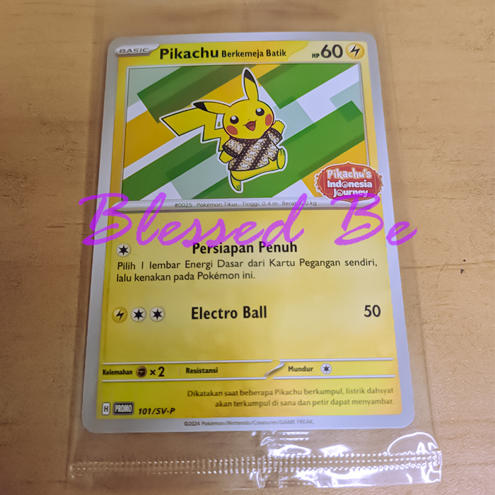 Jual kartu pikachu berkemeja batik Pokemon TCG Indonesia | Shopee Indonesia