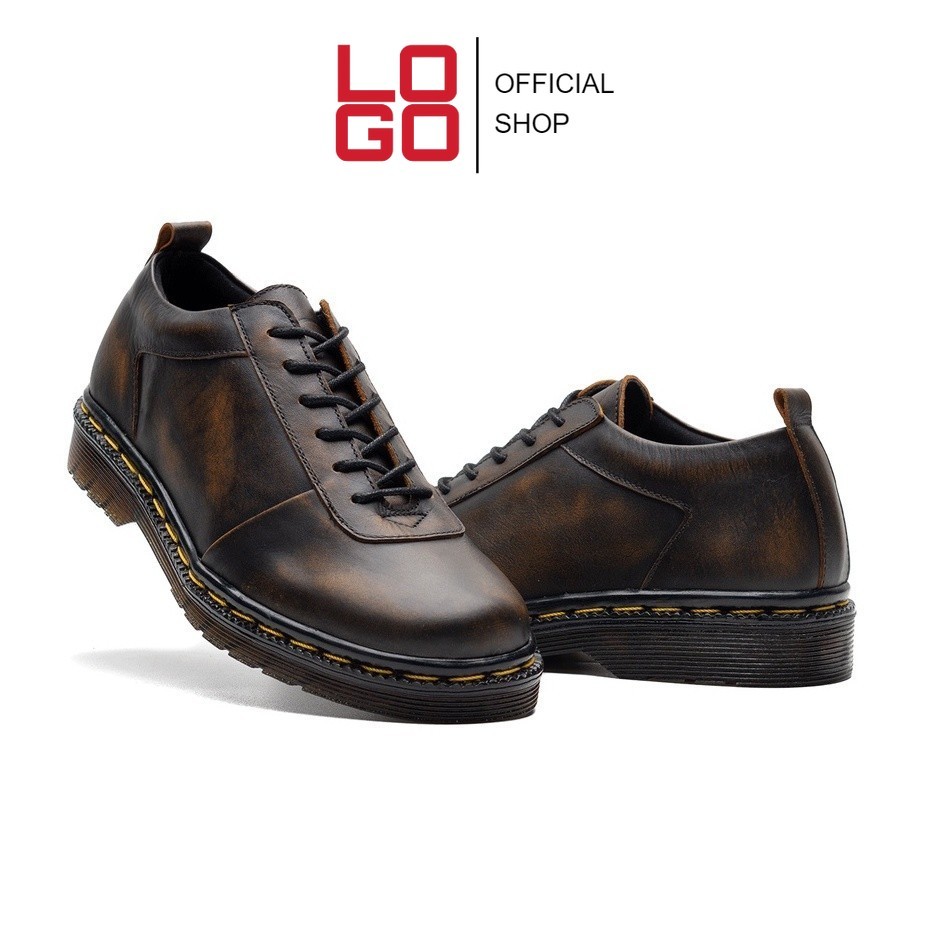 Jual LOGO - Sepatu Low Boots Pria (KULIT ASLI) Pantofel Shoes Casual ...