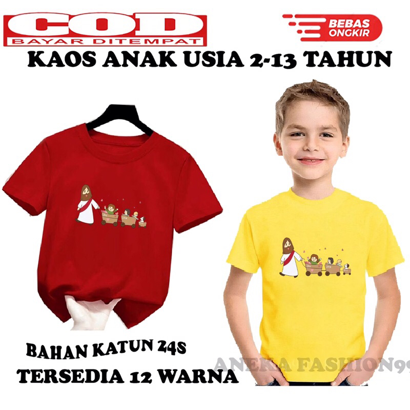 Jual KAOS ROHANI KAOS KRISTEN KAOS PASKAH KAOS MENGIKUT YESUS KAOS ANAK ...