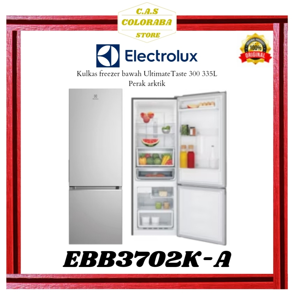 Jual KULKAS ELECTROLUX EBB3702K-A KULKAS BOTTOM FREEZER INVERTER ...