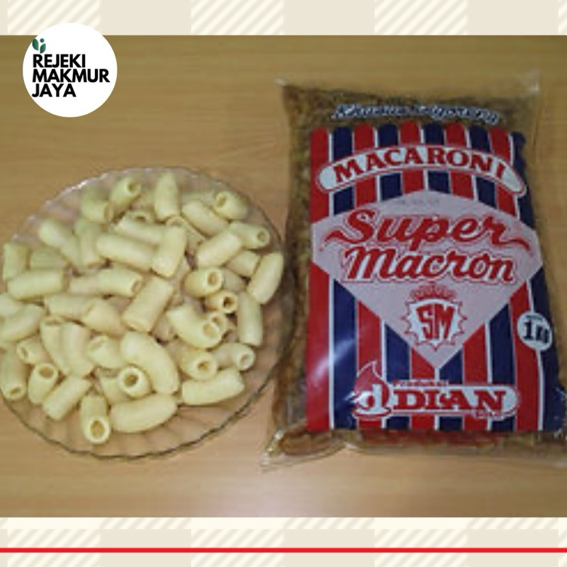 Jual 1 KG Macaroni Super Macron SM Dian mentah Makroni goreng Makaroni ...