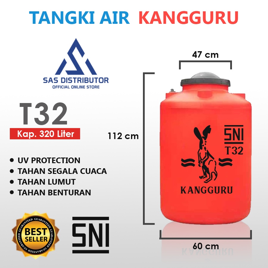 Jual (KARGO) TANGKI AIR / TANDON AIR SNI / TOREN AIR 300 LITER KANGGURU ...