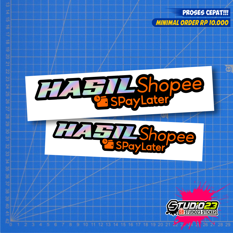 Jual Stiker Hasil Shopeepay Later Cutting Sticker Hologram | Shopee ...