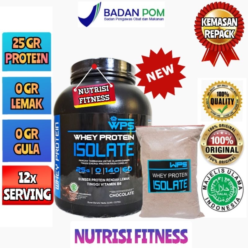 Jual WPS WHEY PROTEIN ISOLATE ECER REPACK BPOM SUSU FITNESS WPI ECER ...