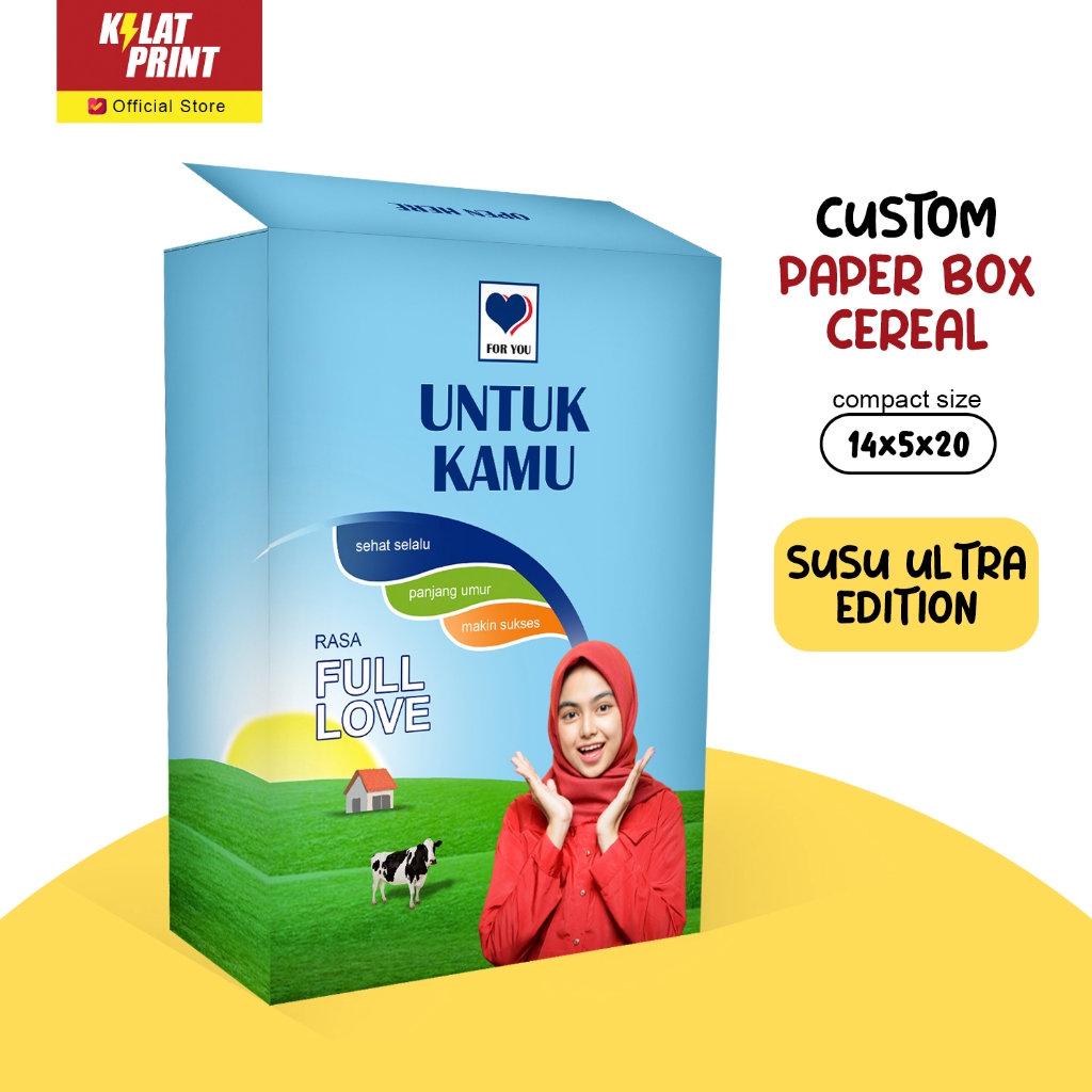 Jual Gift Box Custom Cereal Kado Ala Susu Ultra | Shopee Indonesia