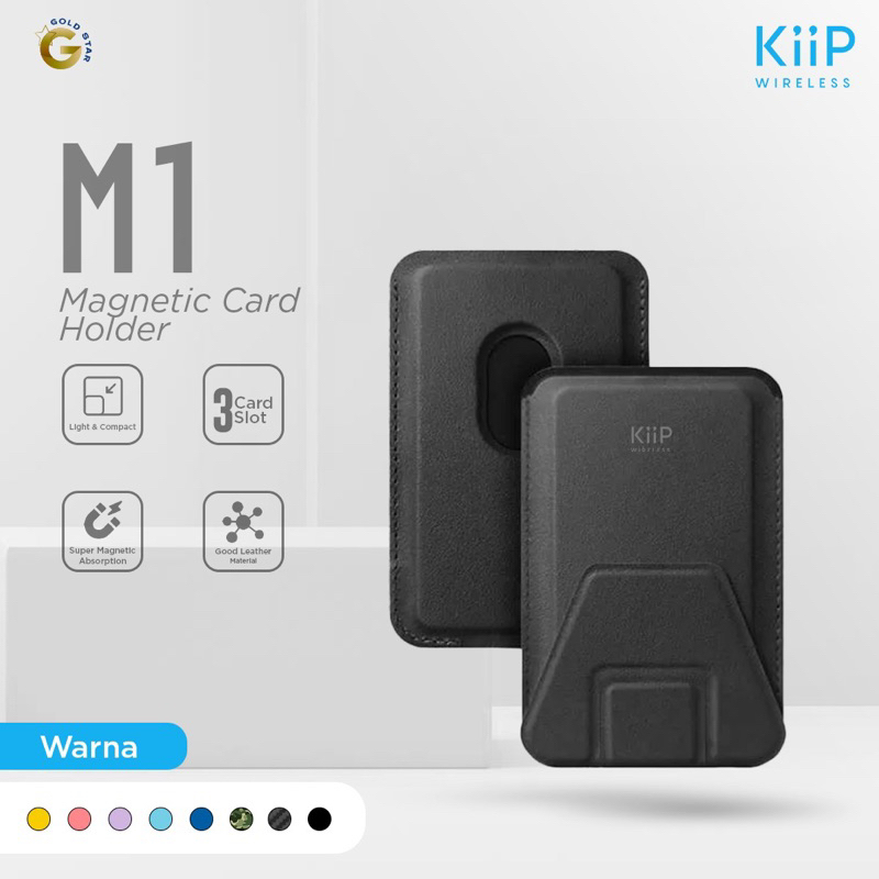 Jual KiiP M1 Magnetic Card Holder Magsafe Wallet Phone Holder Iphone 12 | Shopee Indonesia