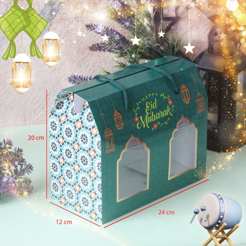 Jual Box parsel lebaran idul fitri box hantaran hari raya 24x12x14cm ...