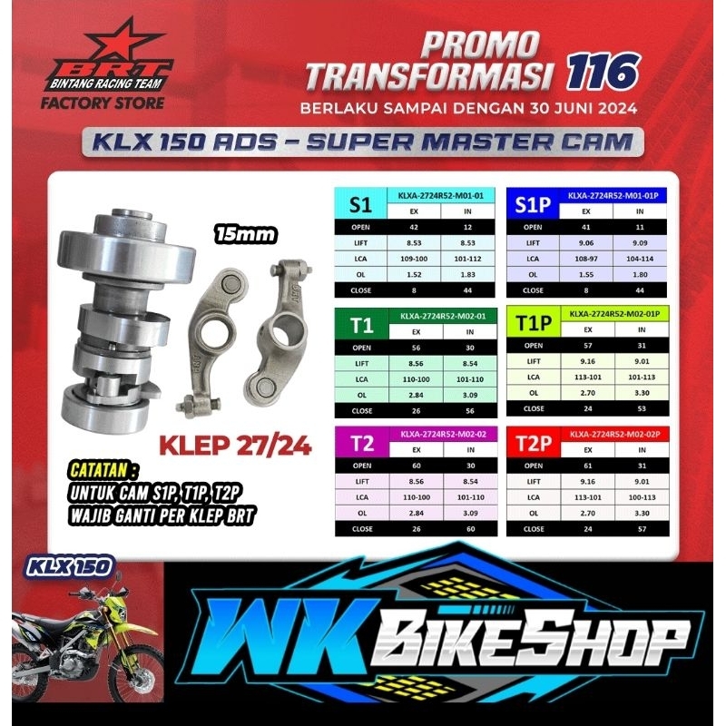 Jual NOKEN AS + RRA PELATUK ADS BRT KLX 150 140 BF DTRACKER S1 T1 T2 ...