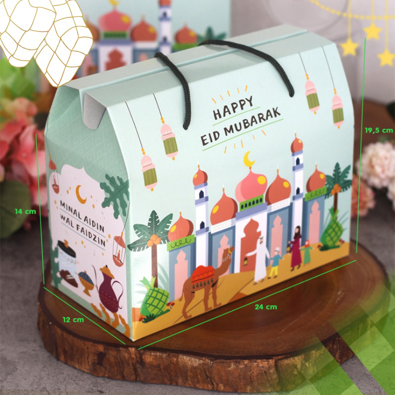 Jual box hadiah lebaran box kado idul fitri 24x12x20cm | Shopee Indonesia