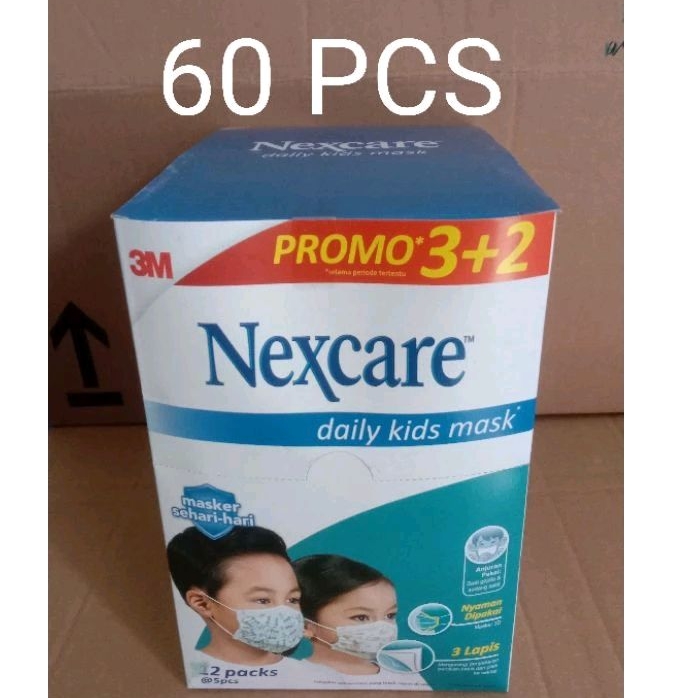 Jual Masker Nexcare Kids Anak Rejuvenate (PROMO) 60 pcs | Shopee Indonesia