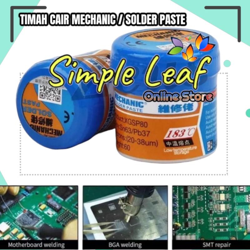 Jual TIMAH CAIR MECHANIC MEKANIK Original Solder Paste XGSP 183C ...