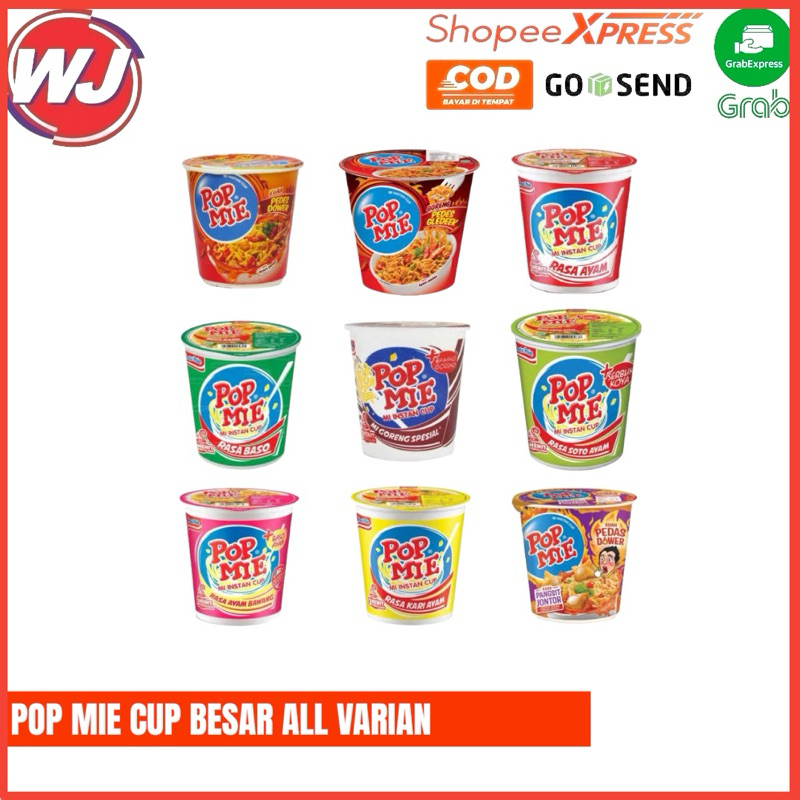 Jual POP MIE CUP BESAR ALL VARIAN RASA | Shopee Indonesia
