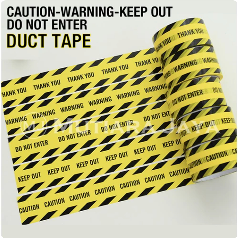 Jual Lakban Stiker Label Sticker Keep Out Caution Warning Do Not Enter ...