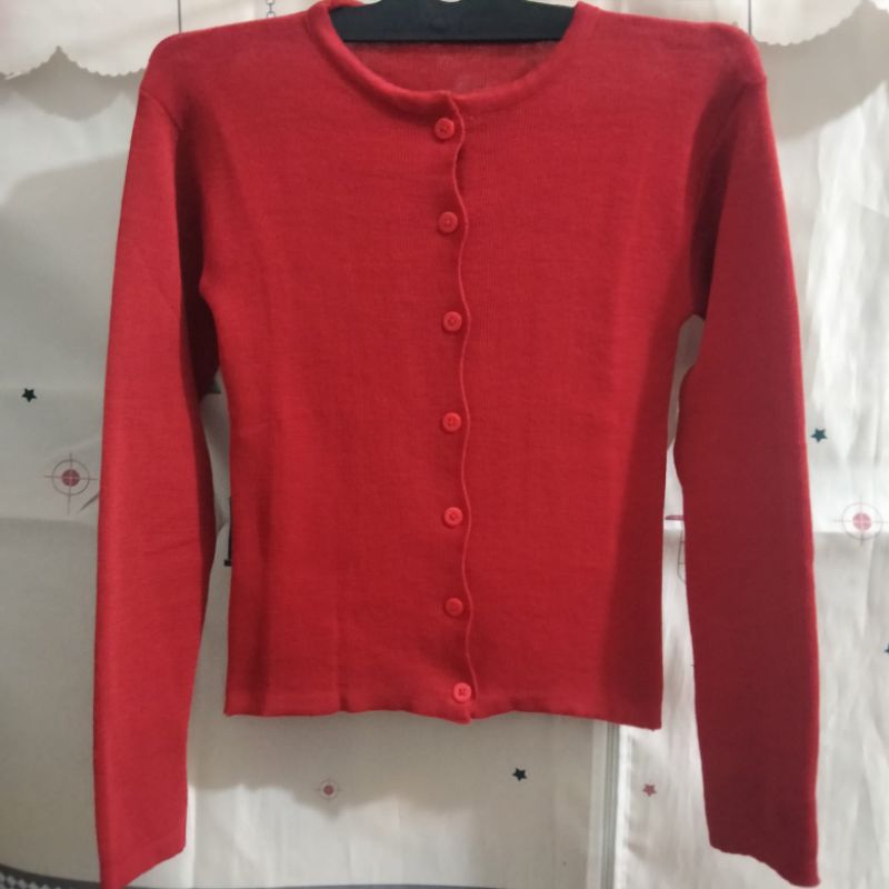 Jual Sweater Basic Crop Cardi Bailey Atasan Wanita Bahan Rajut Premium ...